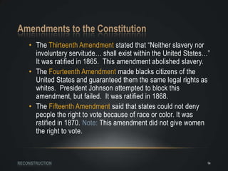 Unit 01 reconstruction | PPTX