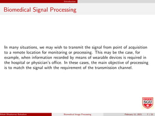 Biomedical Signal Origin and Dynamics | PPT