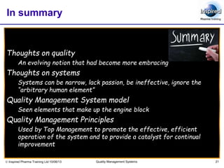 The concept of QMS thinking | PPT