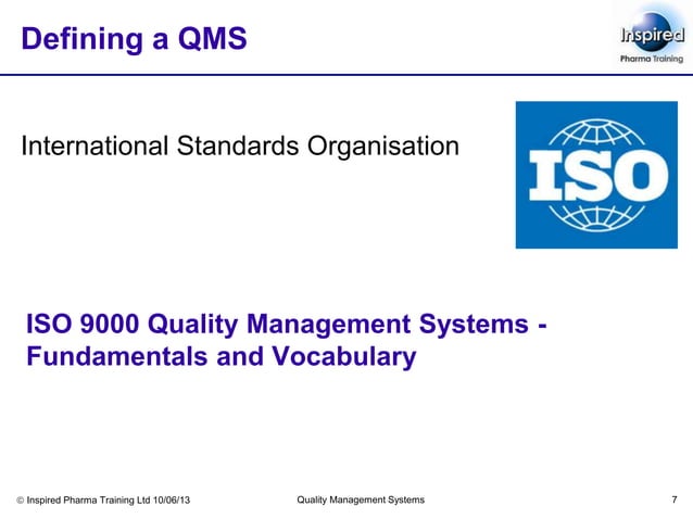 The concept of QMS thinking | PPT
