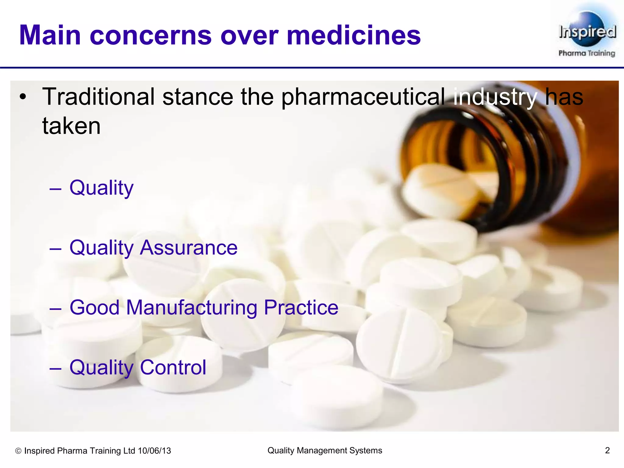 Pharmaceutical principles of QA, GMP and QC | PPTX