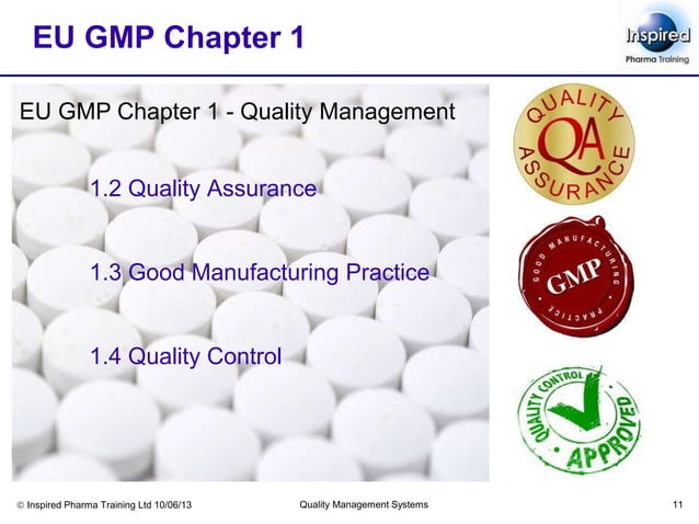 Pharmaceutical principles of QA, GMP and QC | PPTX | Pharmaceutical ...