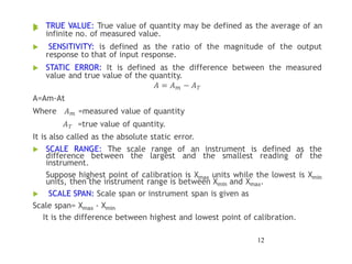 Lecture on basic concepts of measurements systems | PPT | Physics | Science
