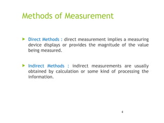 Lecture on basic concepts of measurements systems | PPT | Physics | Science