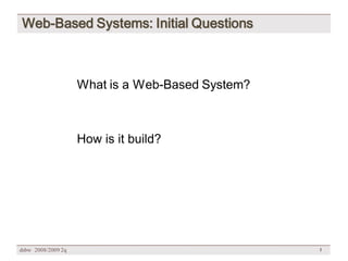 [DSBW Spring 2009] Unit 01: Introducing Web Engineering | PPT