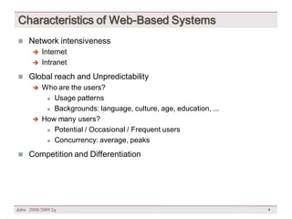 [DSBW Spring 2009] Unit 01: Introducing Web Engineering | PPT