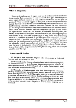 UNIT 01 IRRIGATION SYSTEM&METHODS AND NUMERICAL BASED .pdf