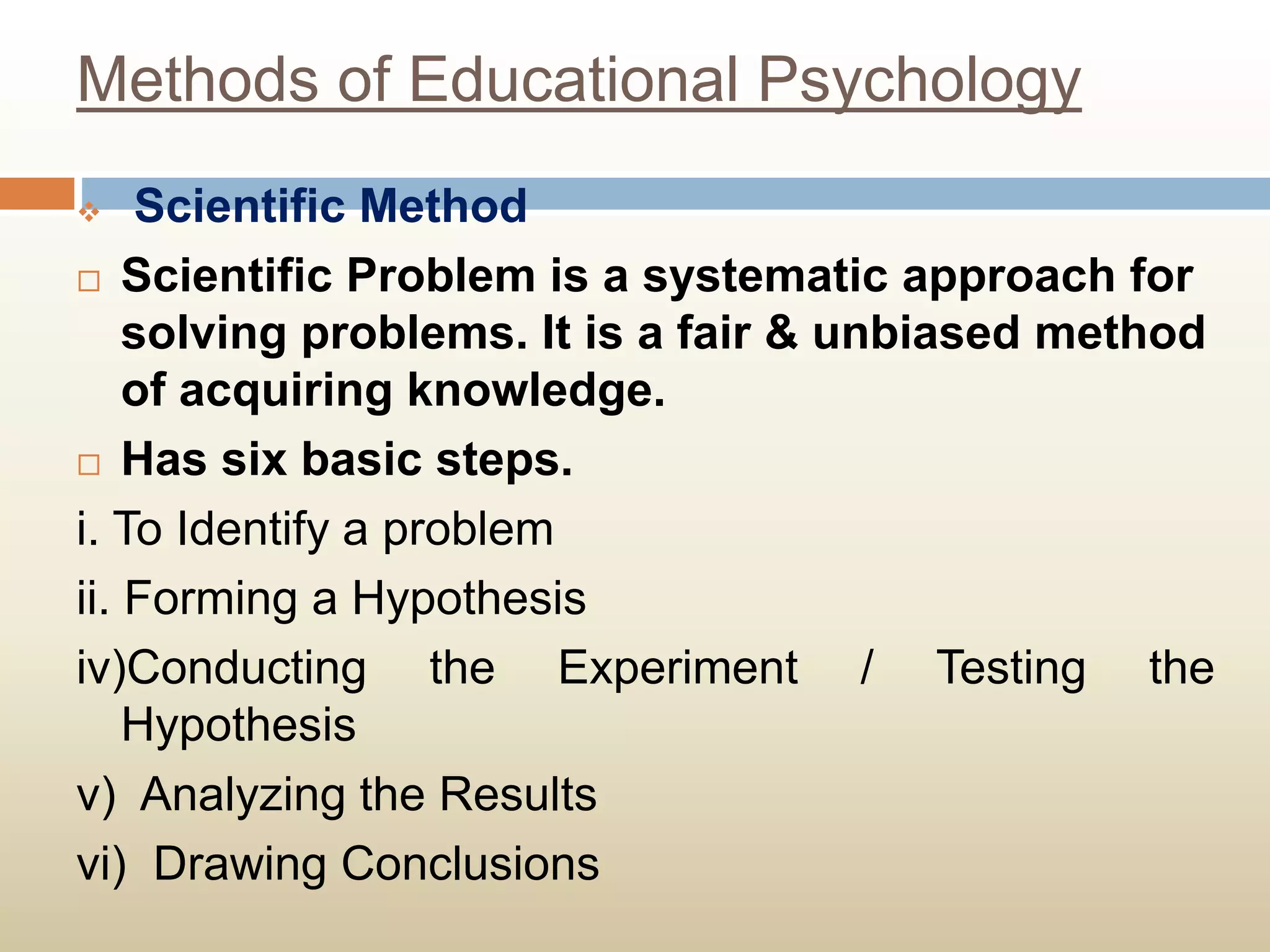 Unit 01 nature of educational psychology | PPTX