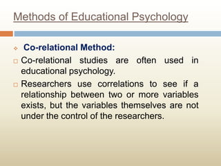 Unit 01 nature of educational psychology | PPTX