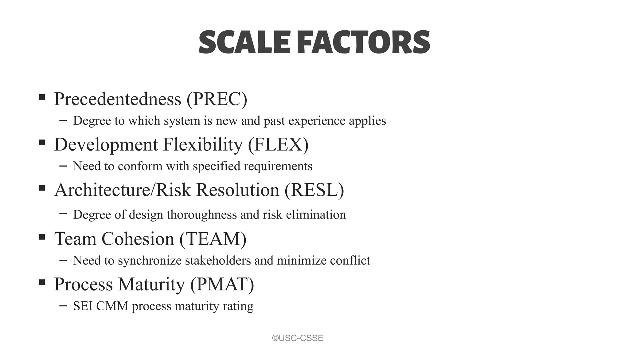 Cocomo Methods For Software Size Estimation Ppt