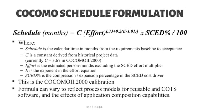 COCOMO methods for software size estimation | PPT