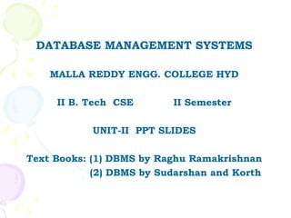 Unit 02 dbms | PPT