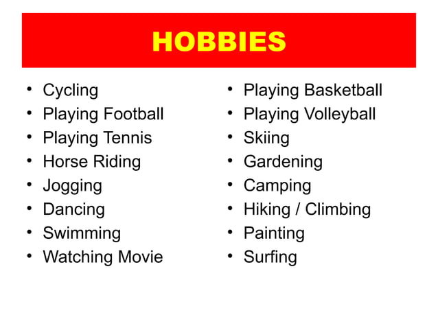 Unit 02 Presentation about Hobbies and Daily Activity.pptx