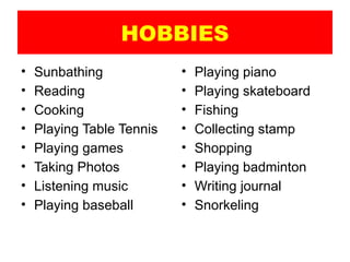 Unit 02 Presentation about Hobbies and Daily Activity.pptx