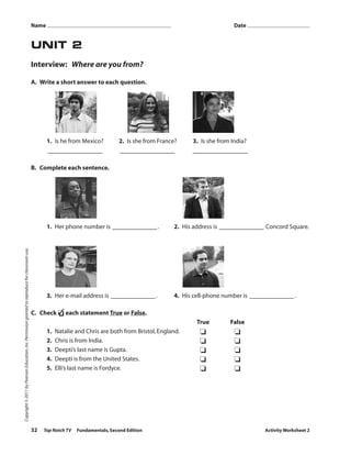 Unit 02 video_worksheets | PDF