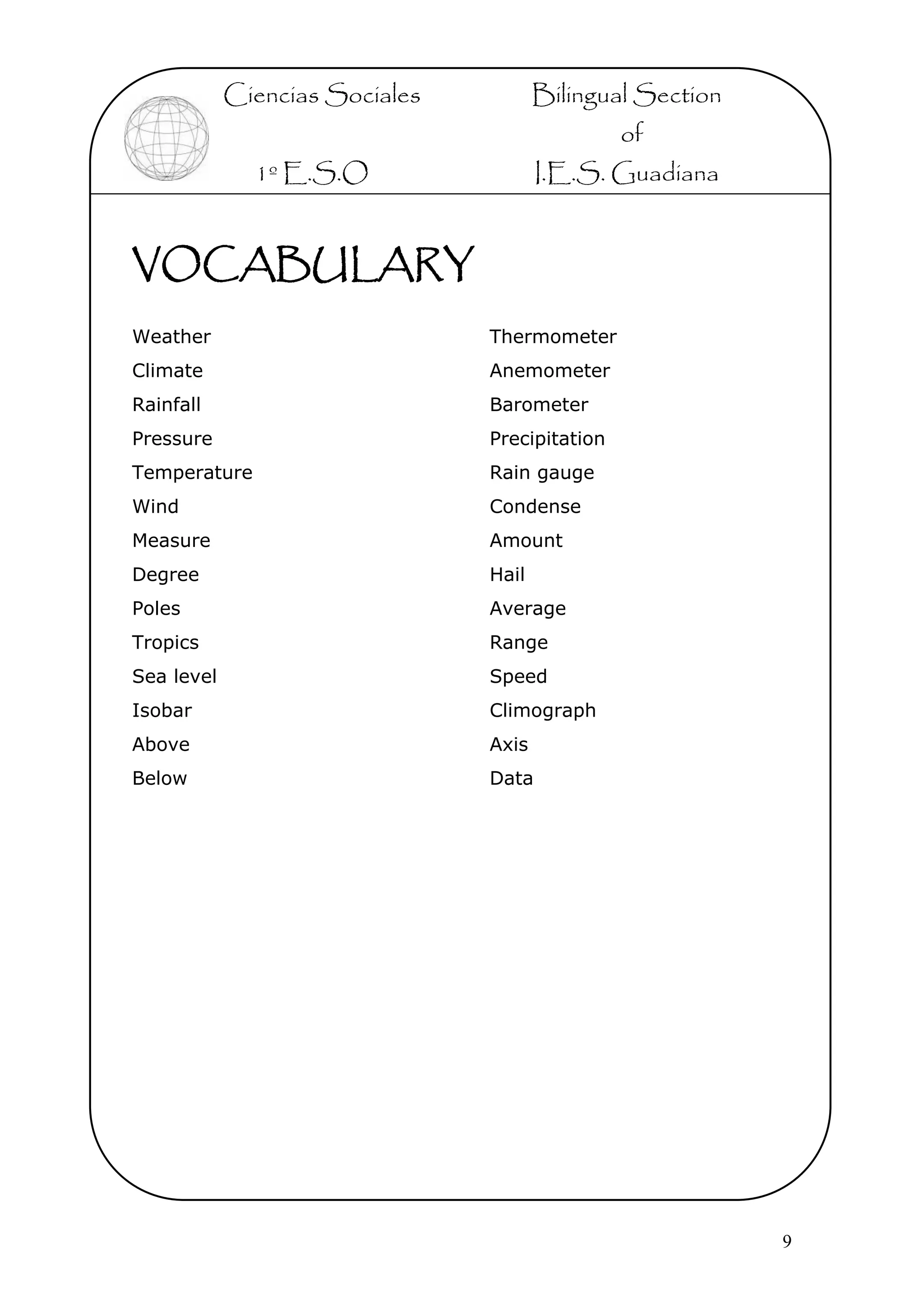 Unit 03 Weather | PDF