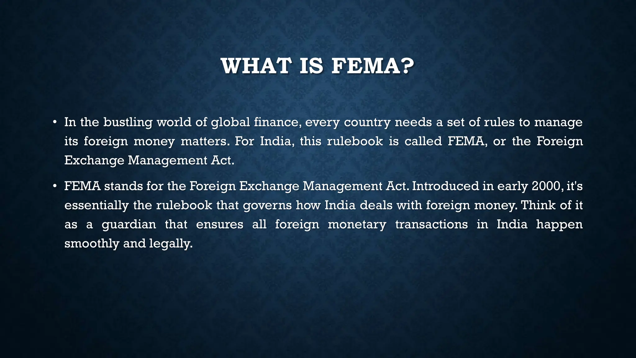 Foreign exchange management act - regulations & notifications | PDF