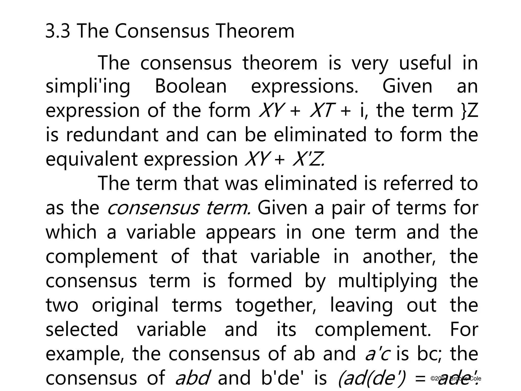boolean algebra(continued) | PPTX
