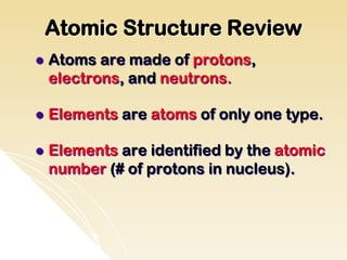 Unit 03 the periodic table | PPTX