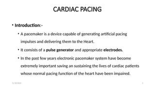 unit#04-7 Cardiac pacing.pptx monitor hearts rate | PPTX