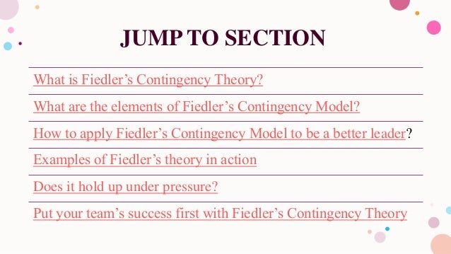 Unit#04-Fiedler’s Contingency Theory.pptx | Resume Writing and Advice ...