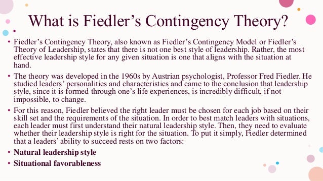 Unit#04-Fiedler’s Contingency Theory.pptx | Resume Writing and Advice ...