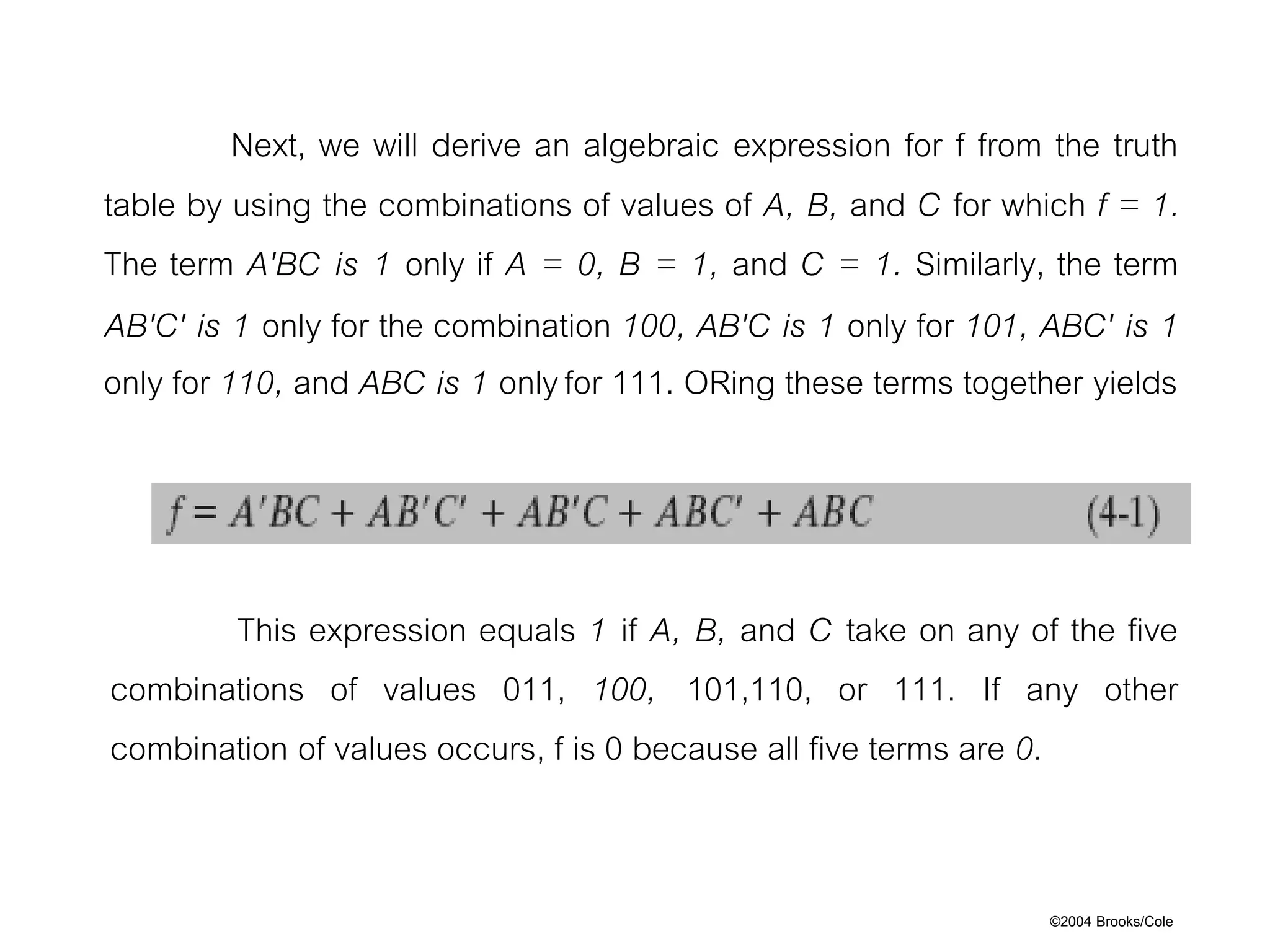 Applications of boolean algebra minterm and maxterm expansions | PPTX