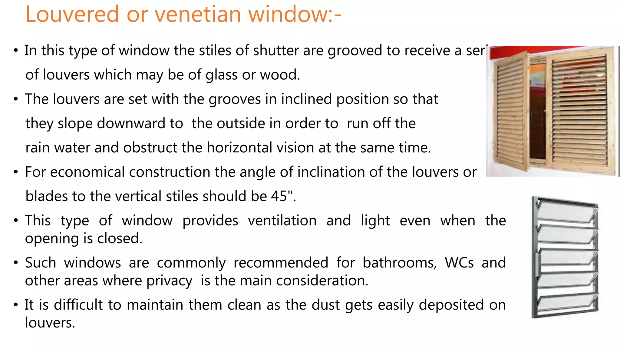Details of Door and windows | PPTX