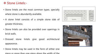 Details of lintels | PPT
