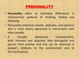 Personality Psychology Definition