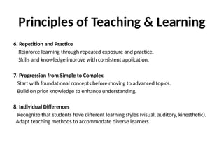 UNIT 04 Principles & styles of teaching & learning.pptx