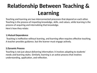 UNIT 04 Principles & styles of teaching & learning.pptx