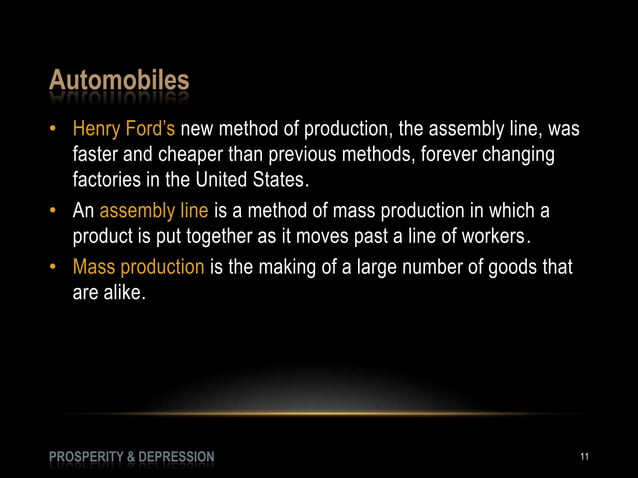 Unit 05 prosperity & depression | PPT