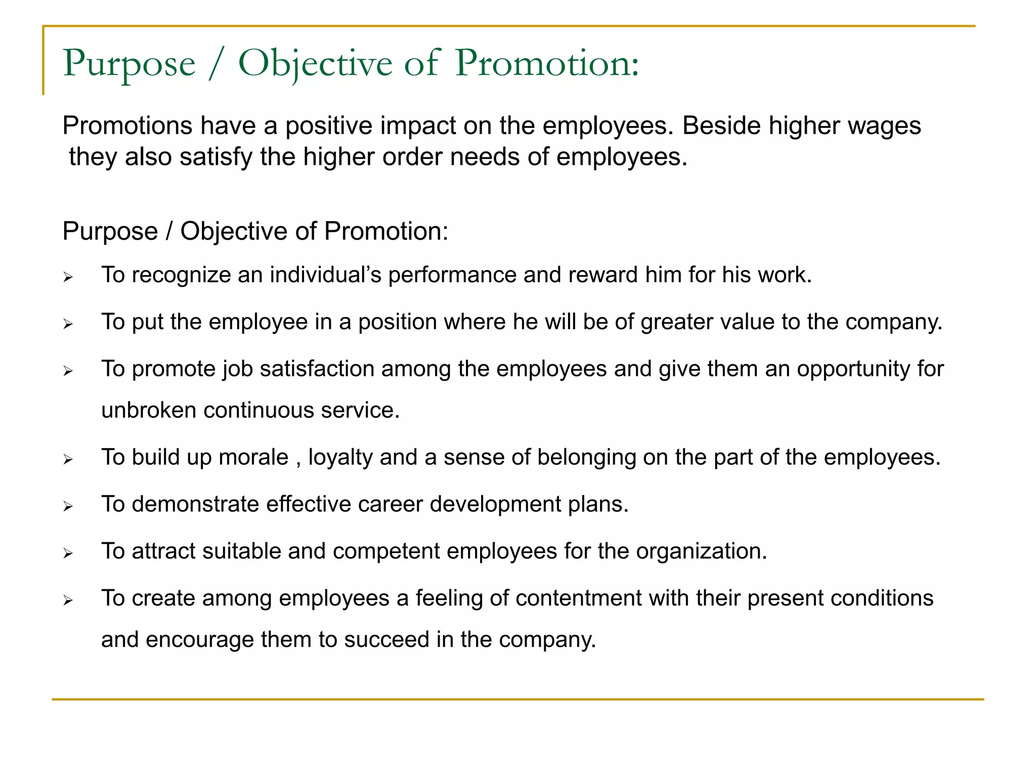 Promotion, Transfer And Seperation | PDF