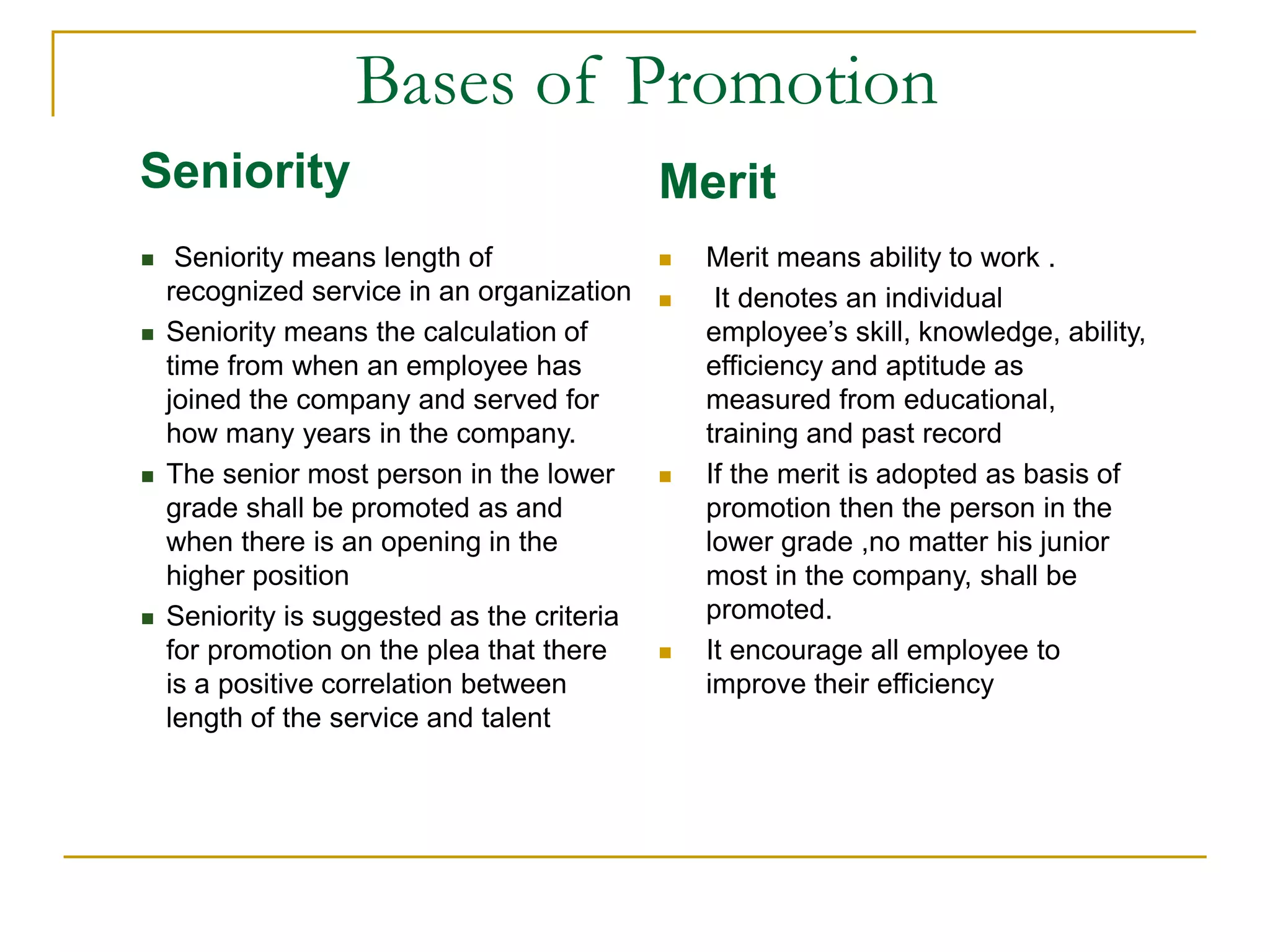 Promotion, Transfer And Seperation | PDF