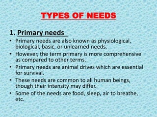 Unit 05 human needs_educational psychology course code 0840_aiou | PPTX