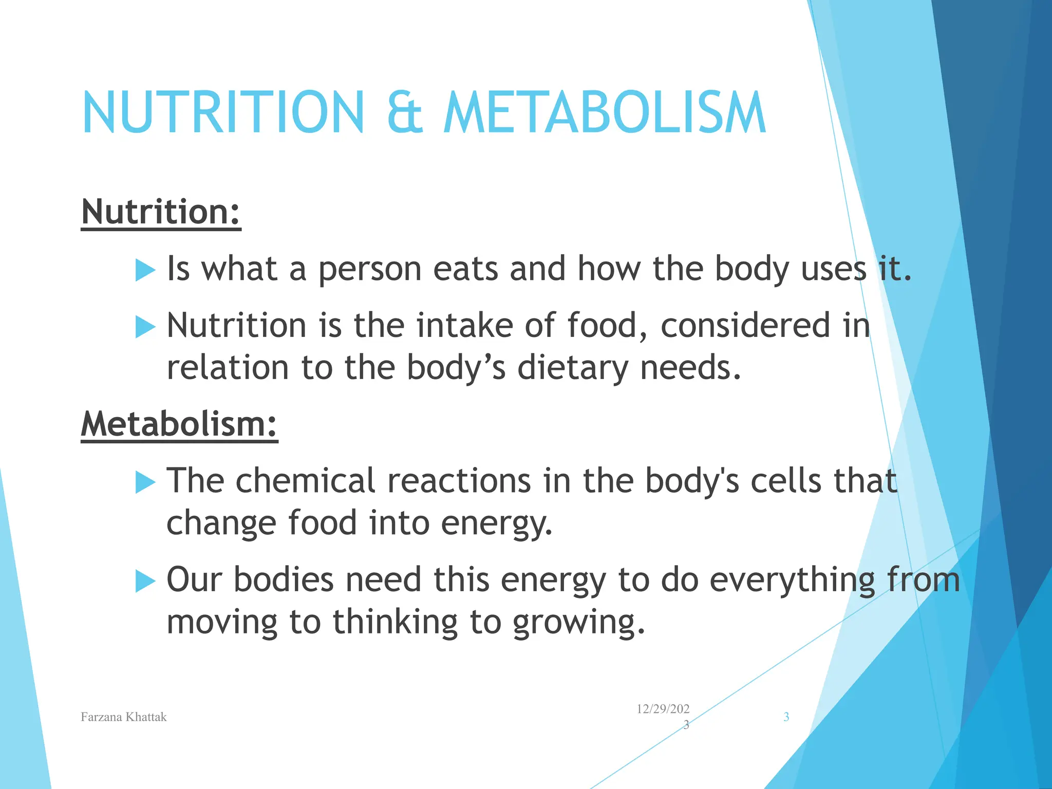 Unit 05 NUTRITION & DIETRY By Maam Farzana.ppt