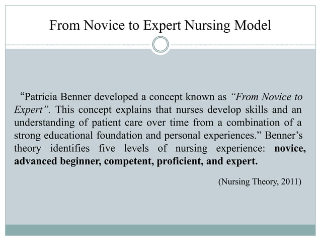 Unit 05 Patricia benner MYK-1.pptxhhhhhhh | PPT | Free Download