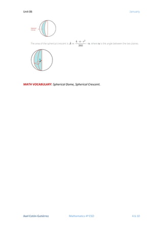 4 ESO Academics - UNIT 06 - AREAS AND VOLUMES. SIMILARITY. | PDF