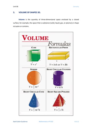 4 ESO Academics - UNIT 06 - AREAS AND VOLUMES. SIMILARITY. | PDF