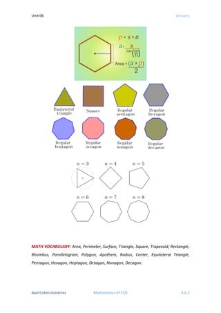 4 ESO Academics - UNIT 06 - AREAS AND VOLUMES. SIMILARITY. | PDF