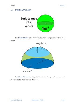 4 ESO Academics - UNIT 06 - AREAS AND VOLUMES. SIMILARITY. | PDF