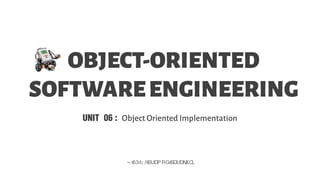 Object Oriented Implementation | PDF
