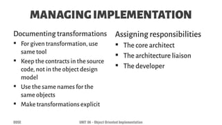 Object Oriented Implementation | PPT
