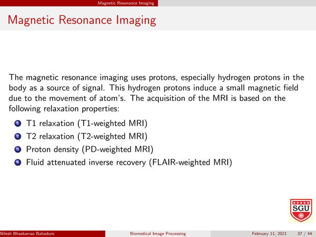 Introduction to Medical Image Processing | PDF | Medical Tests ...