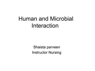 Unit 06 Human and Microbial Interaction.ppt | Infectious Diseases ...