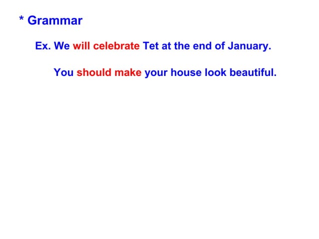 Unit 06 our tet holiday lesson 1 getting started | PPT