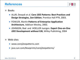 Unit 07: Design Patterns and Frameworks (2/3) | PPT