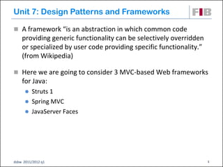 Unit 07: Design Patterns and Frameworks (3/3) | PPT
