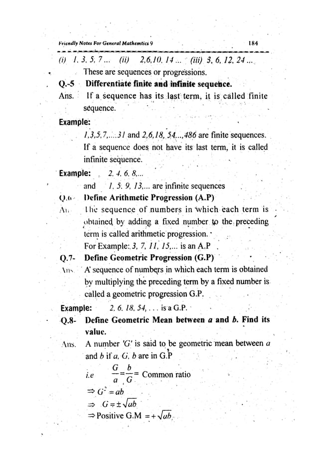 Unit07 arithmatic-and-geometric-sequence | PDF